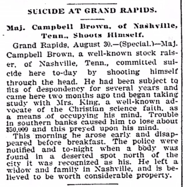 Maj. Campbell Brown – THE ANCESTOR DETECTOR